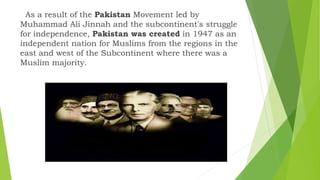 Creation of pakistan | PPTX