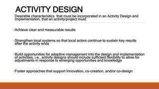 Creation of Policy, Ordinance, Minutes of Meeting and Activity Design ...