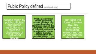 Creation of Policy, Ordinance, Minutes of Meeting and Activity Design ...