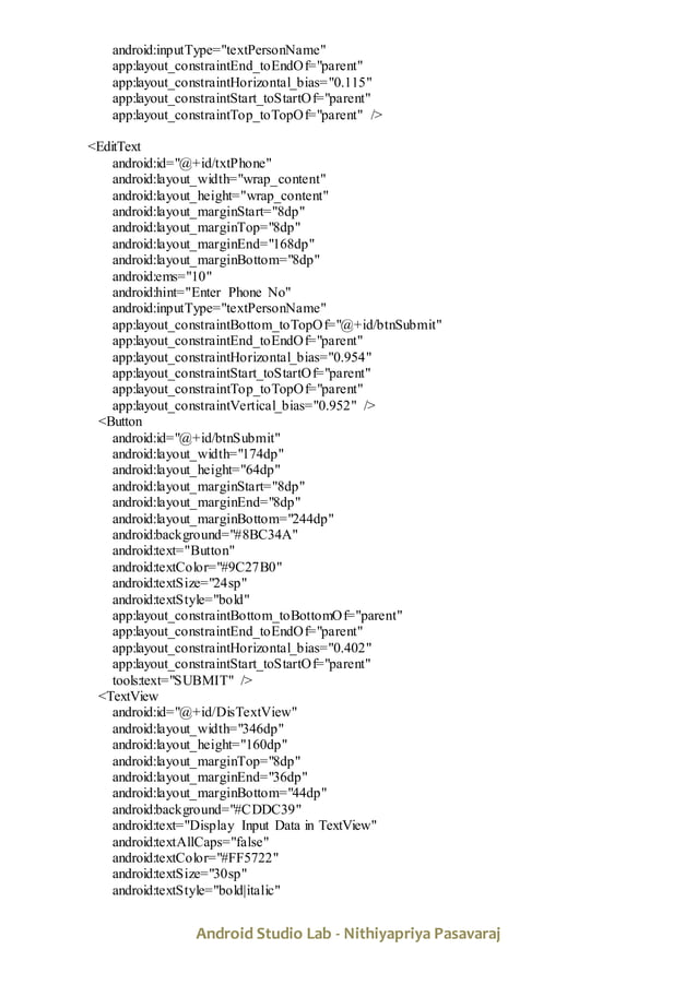 Creation of simple application using - step by step | PDF