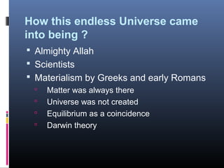 Creation of universe | PPT