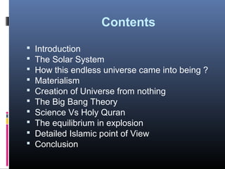 Creation of universe | PPT