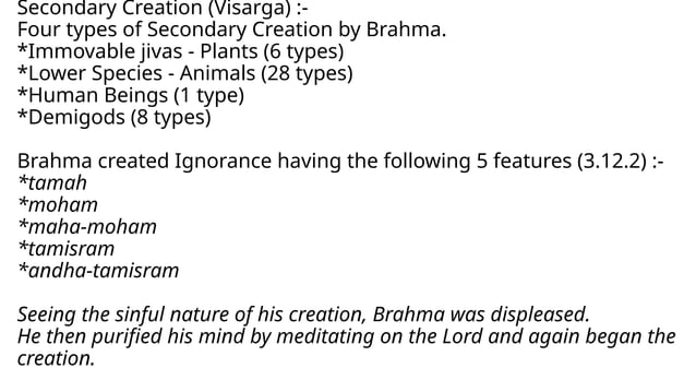 Creation of Universe ten types sarga visarga, uthiNew.pptx