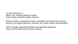 Creation of Universe ten types sarga visarga, uthiNew.pptx