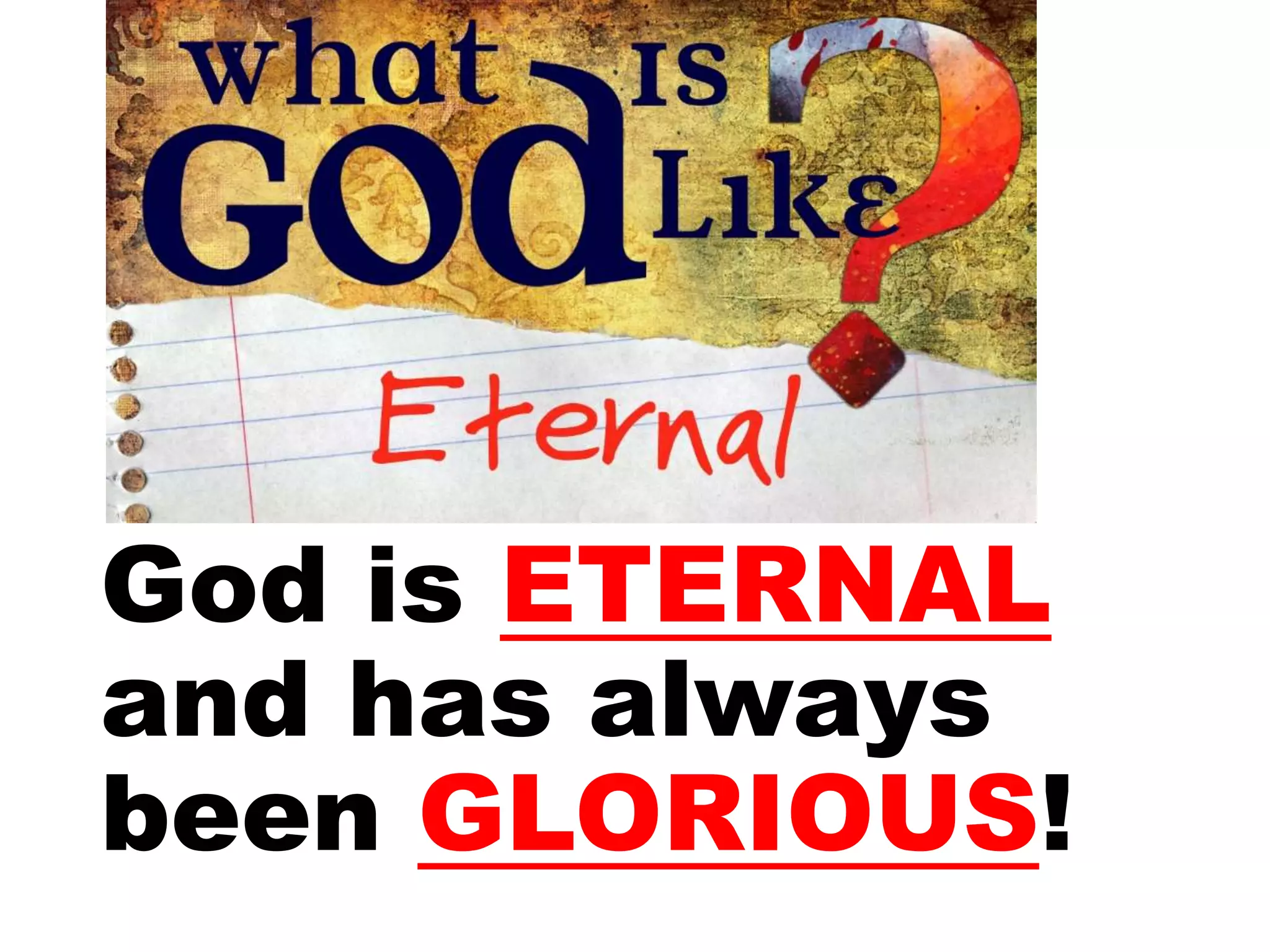 Creation reveals the glory of god | PPTX