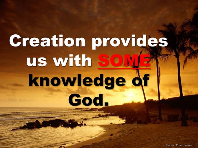 Creation reveals the glory of god | PPTX | Christianity | Religion ...