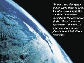 Creation vs evolution--The Epic Debate as Viewed from the Dashboard | PPT