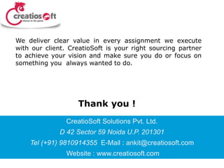Creatiosoft Profile | PPT