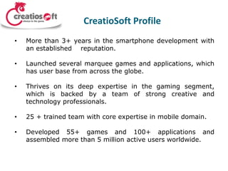 Creatiosoft Profile | PPT