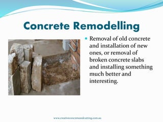 Creativce concrete and cutting | PPTX
