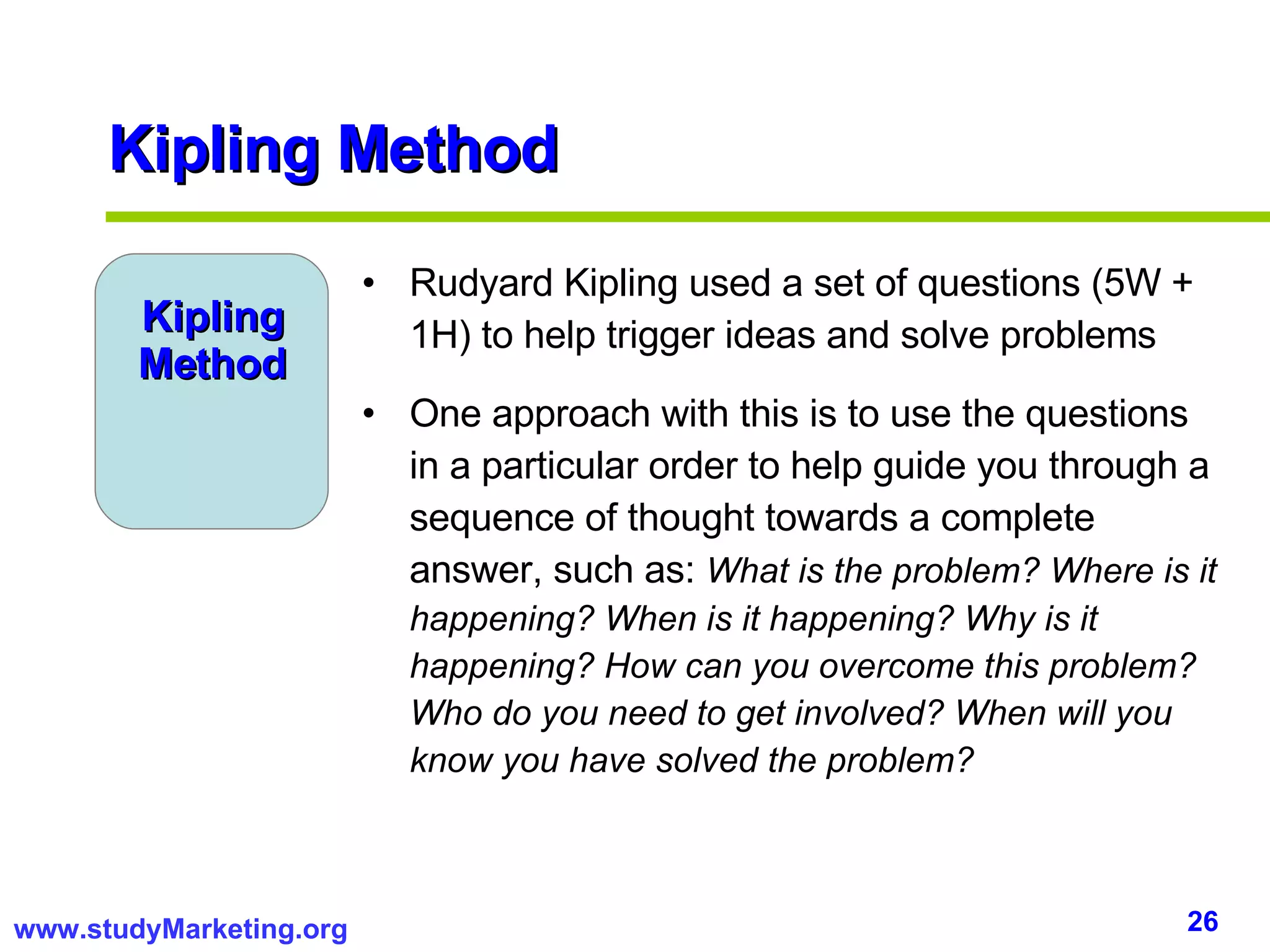 Creative Thinking Skills | PPT