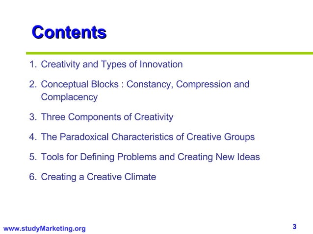 Creative Thinking Skills | PPT