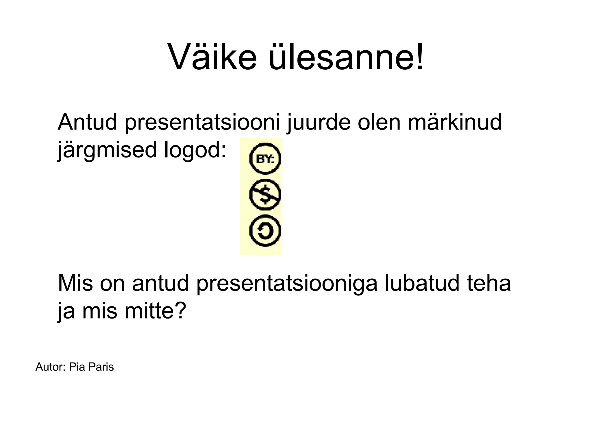 Creative Commons | PPT