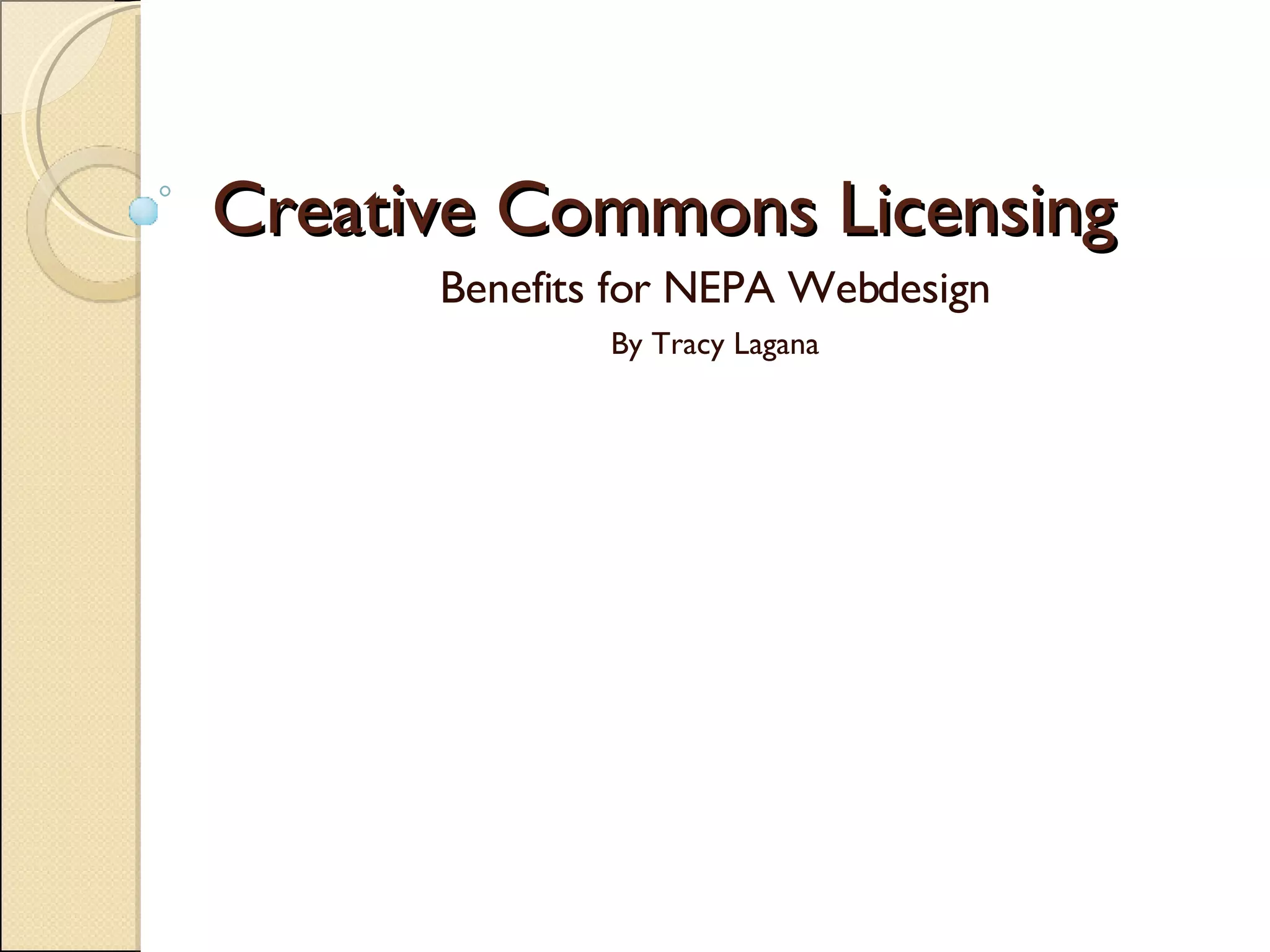 Creative Commons Licensing | PPT