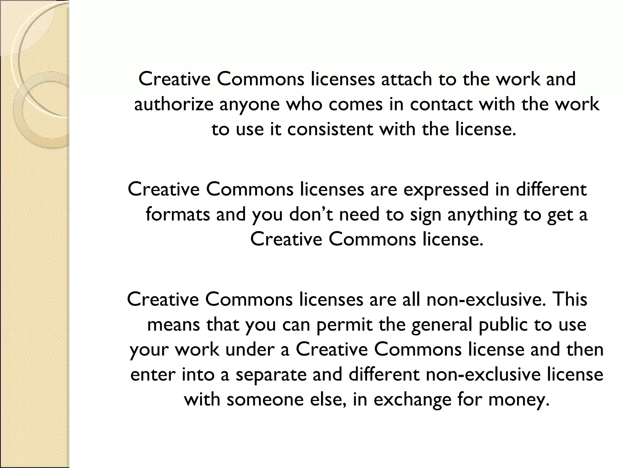 Creative Commons Licensing | PPT