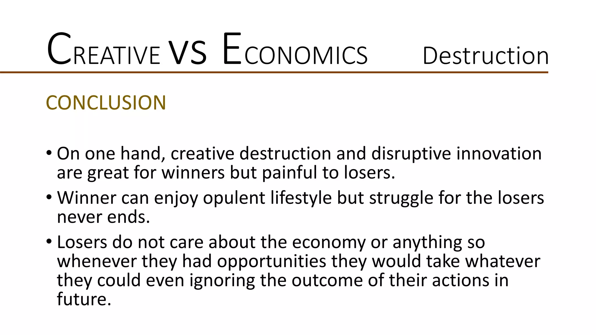 CREATIVE DESTRUCTION | PPTX