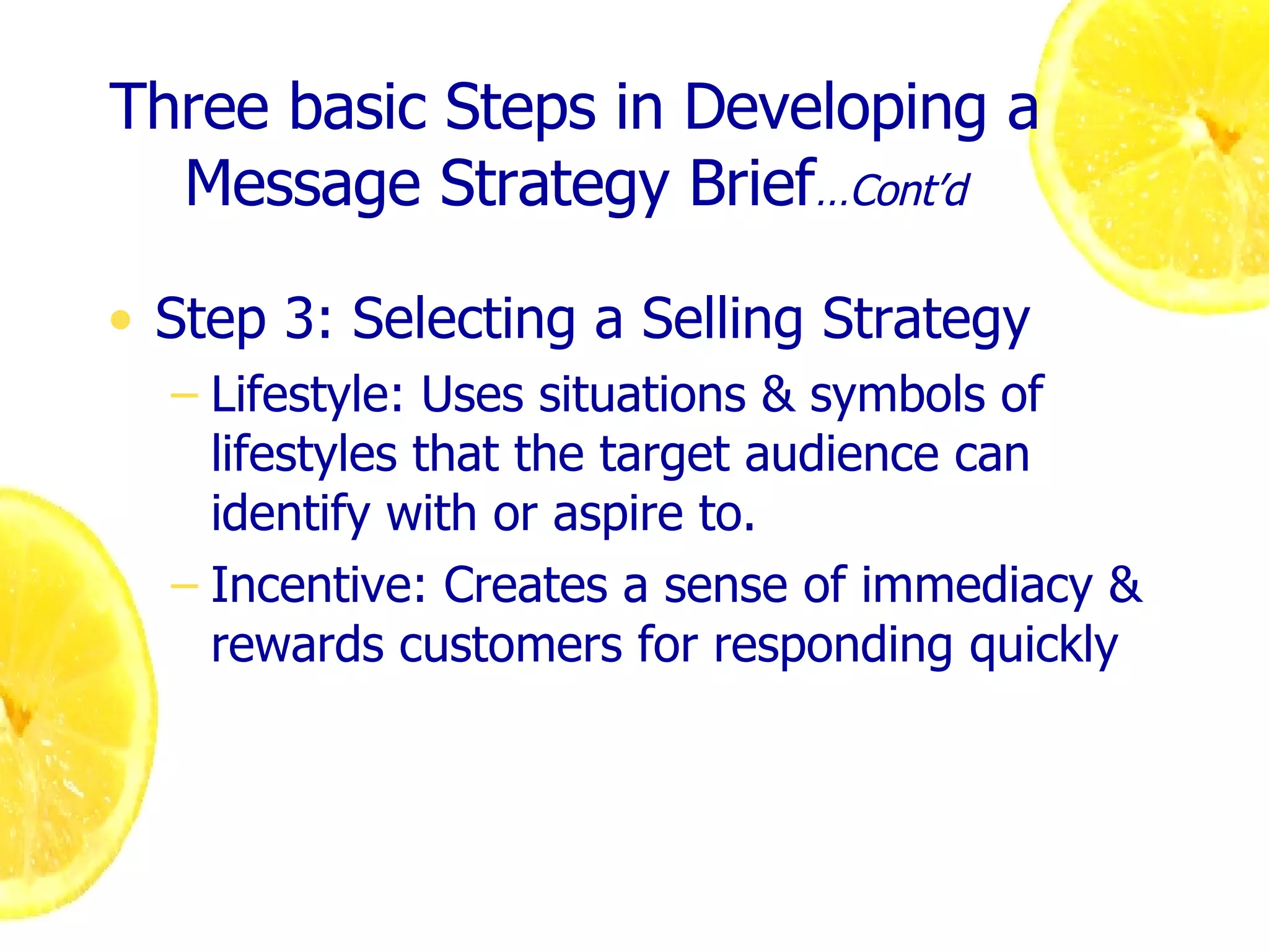 Creative Message Strategies | PPT