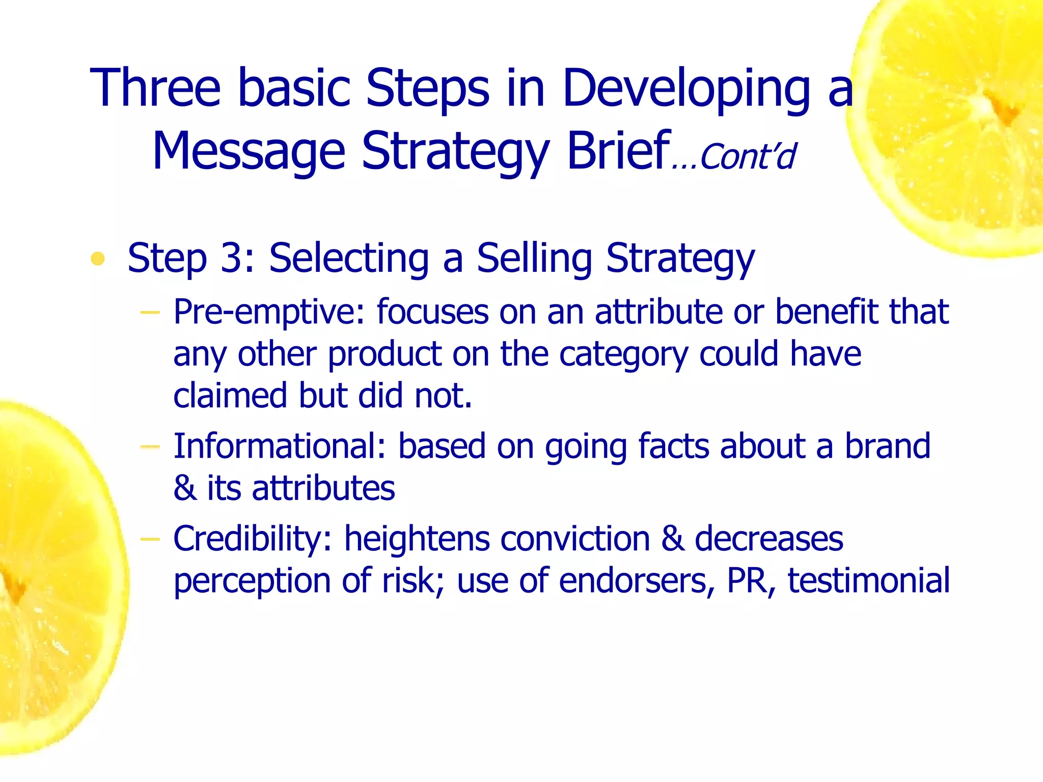 Creative Message Strategies | PPT