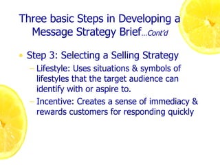 Creative Message Strategies | PPT