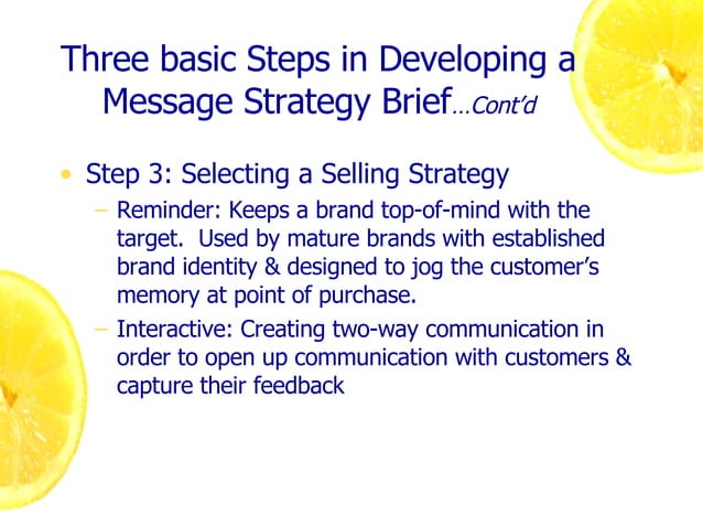 Creative Message Strategies | PPT