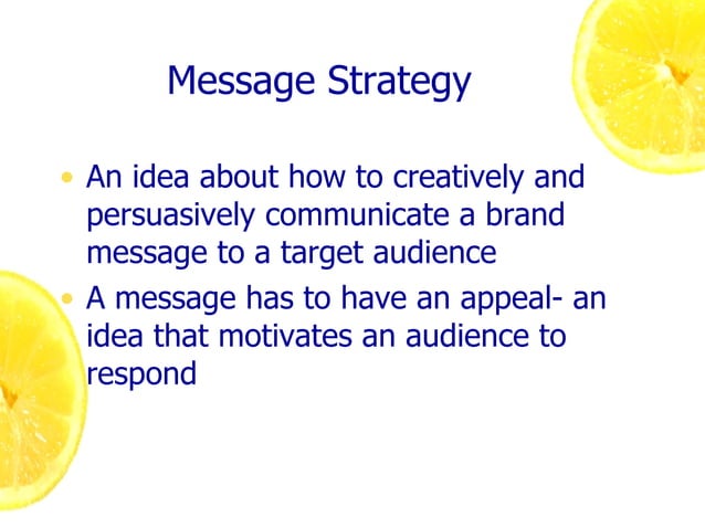 Creative Message Strategies | PPT