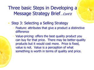 Creative Message Strategies | PPT