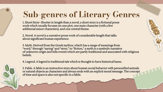 CREATIVE NONFICTION Module 1- Literary Genres.pptx | Genres
