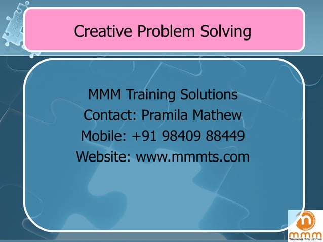 Creative Problem Solving | PPT