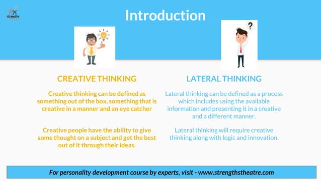 Creative thinking-vs-lateral-thinking | PPTX