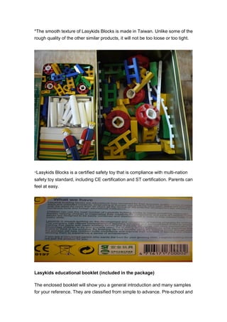 Creative toy blocks - Lasykids Blocks | PDF