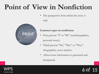 creative nonfiction week 3 power point 2 | PPTX