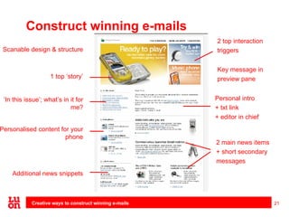 Creative ways to construct winning e-mails | PPT