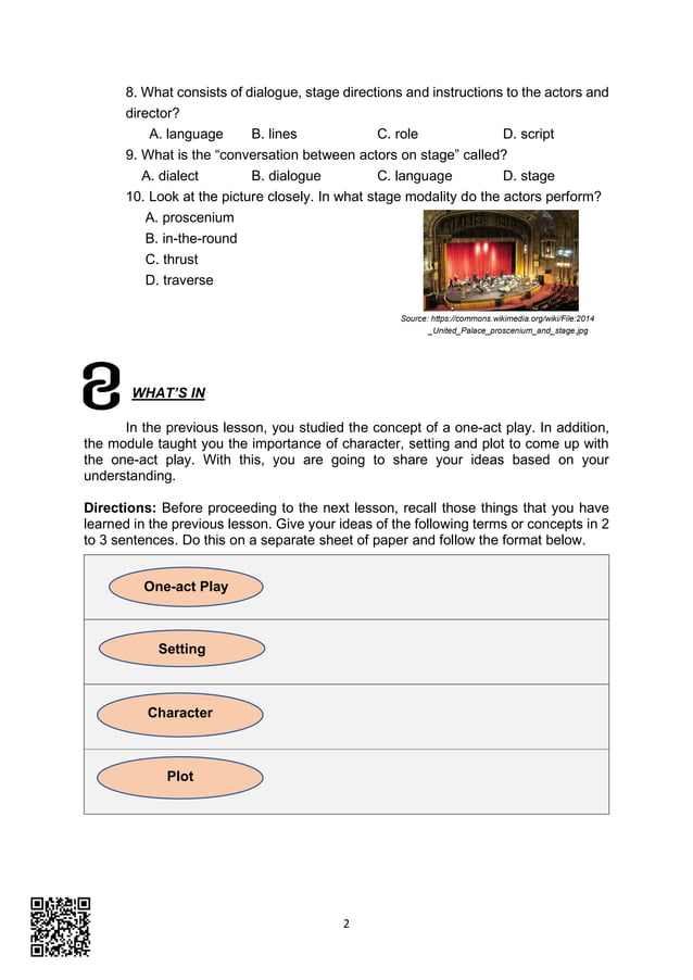 CREATIVE-WRITING-Q4-M4.pdf | Theater Venues | Attractions