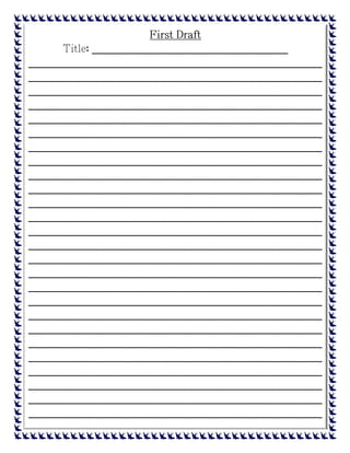 Creative writing-template (writing acivities) | PDF