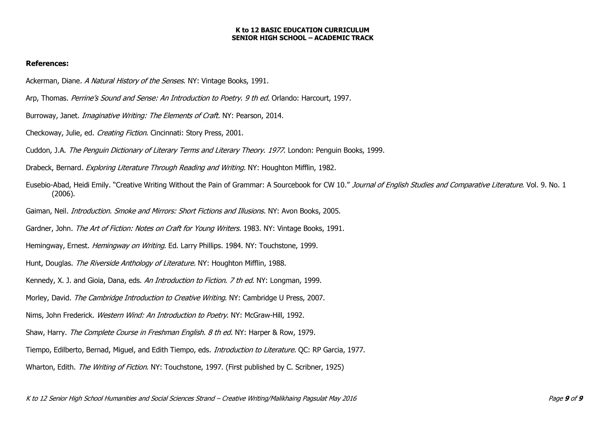 Creative-Writing CG | PDF