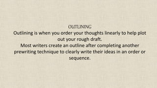 Creative writting-techniques | PPTX