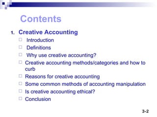 Creative accounting | PPT
