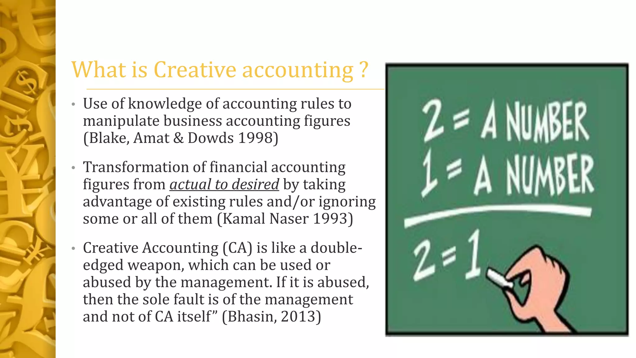 Creative accounting | PPTX