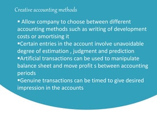 Creative Accounting | PPTX