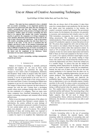 Creative accounting | PDF