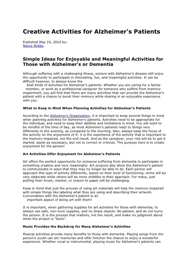 Creative Activities For Alzheimer s creative-activities-for-alzheimer-s