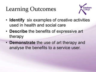 Creative activities week 1 | PPTX