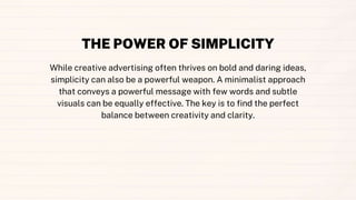 The Art Of Creative Advertising | PPTX