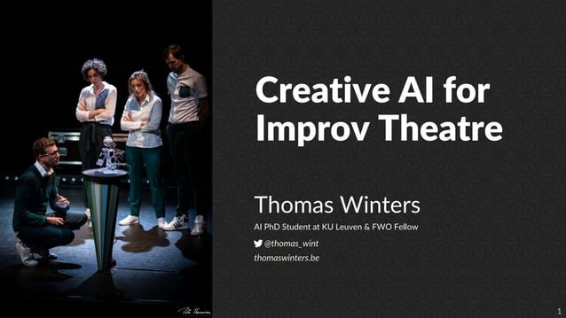 Creative AI for Improv Theatre | PPT