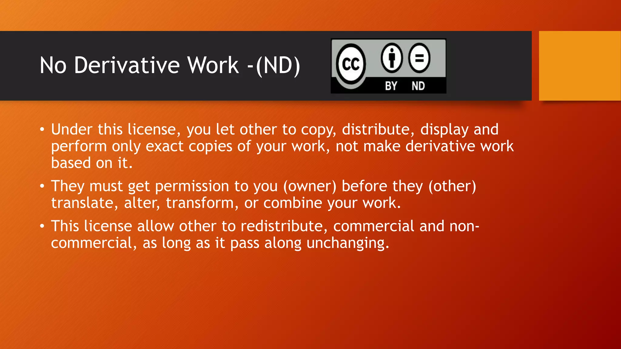 Creative and copyright commons | PPTX