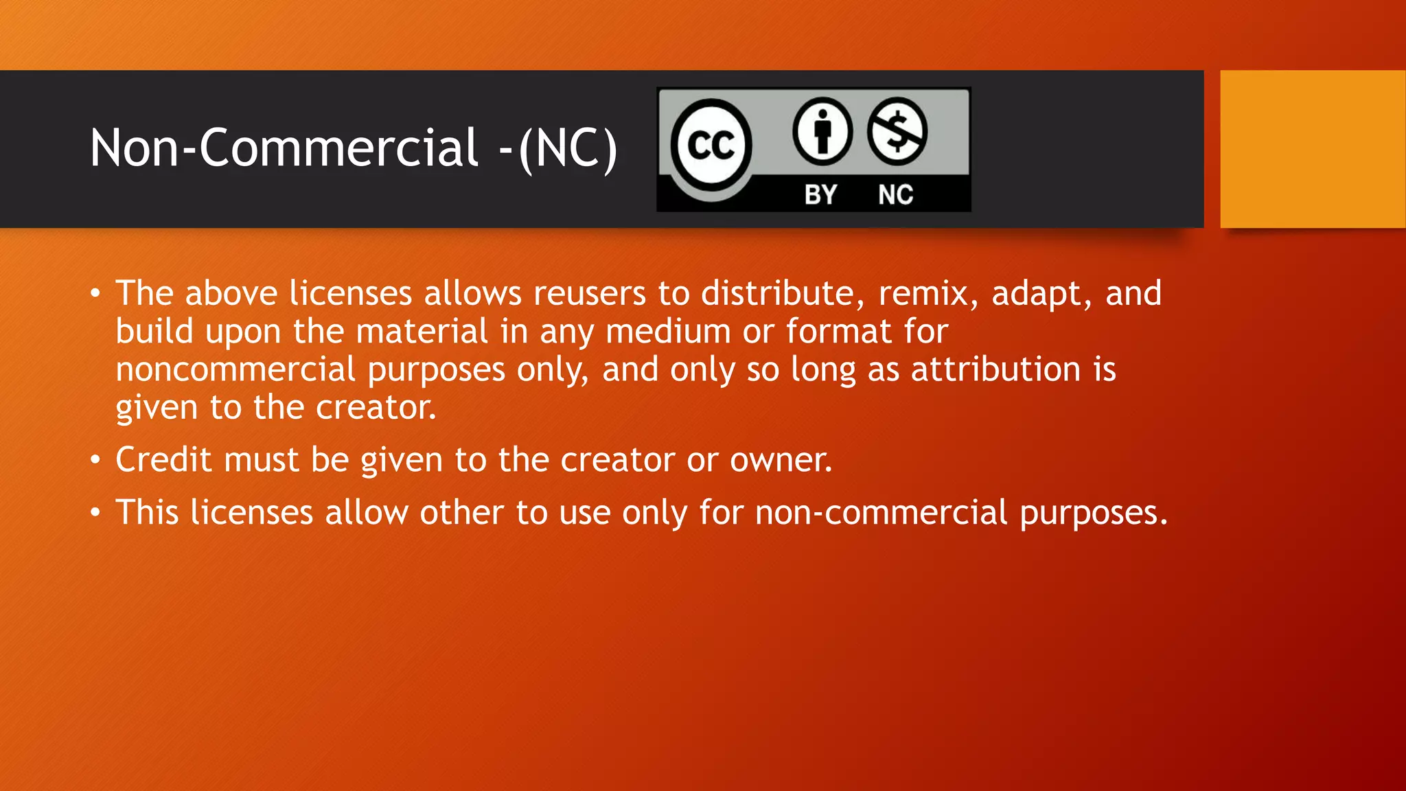 Creative and copyright commons | PPTX