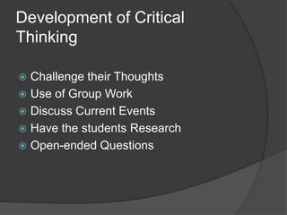 Creative and critical thinking | PPT