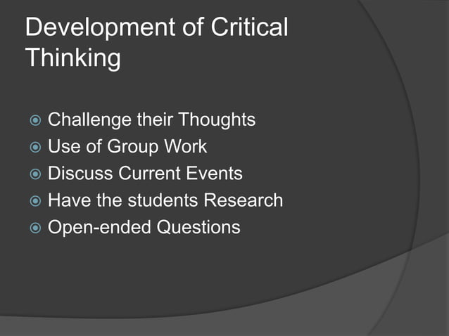 Creative and critical thinking | PPT