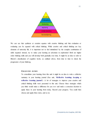Creative and critical thinking ETC | DOCX