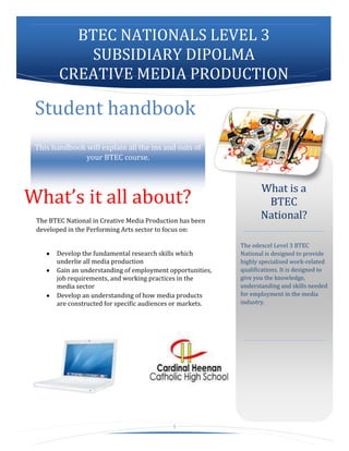 Creative and Media Level 3 Student Handbook | PDF